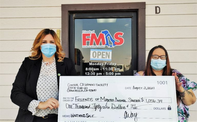 CCWF donation helps animals in need - Inside CDCR