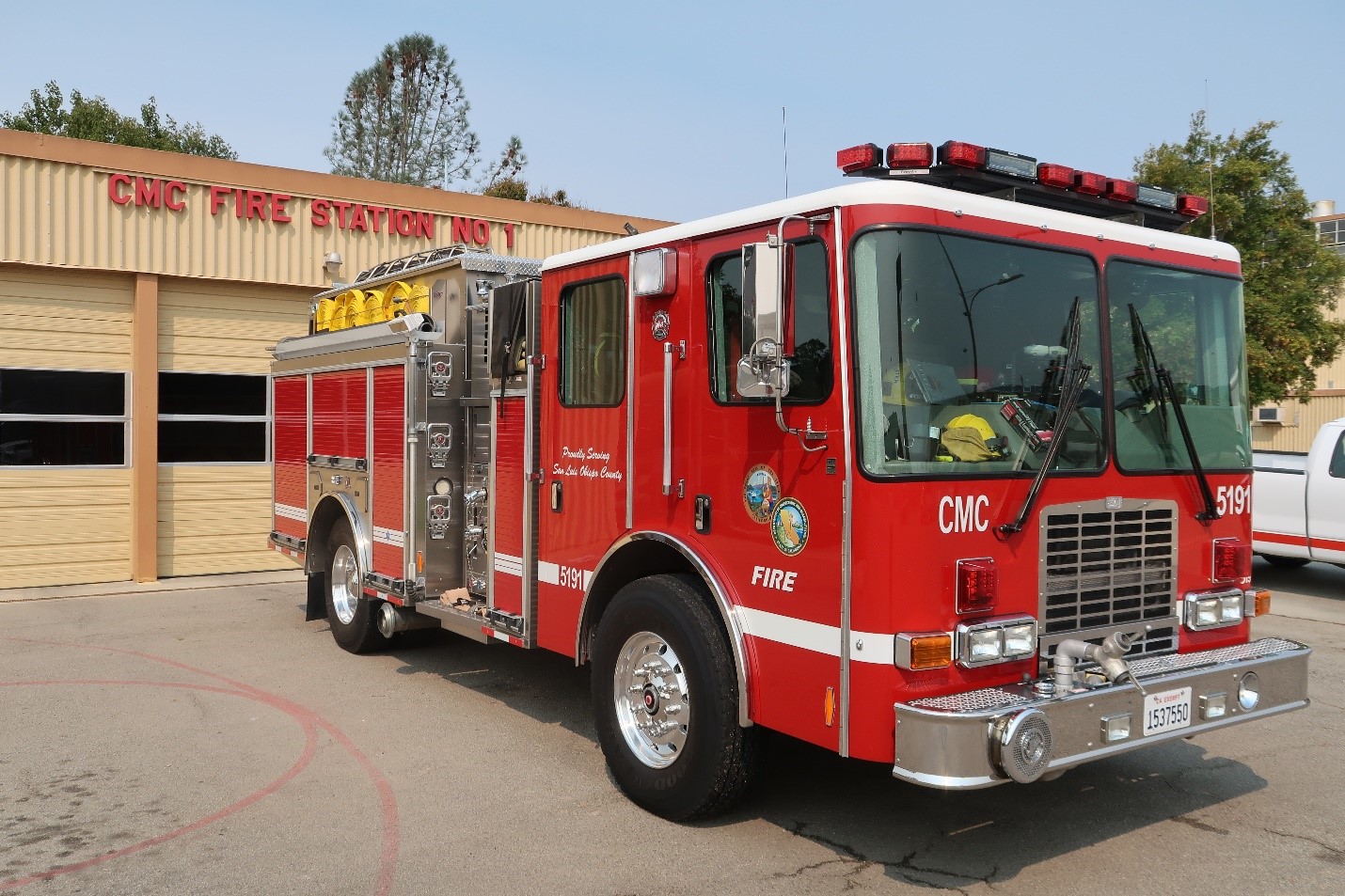 California Men's Colony firefighters assist in house fire