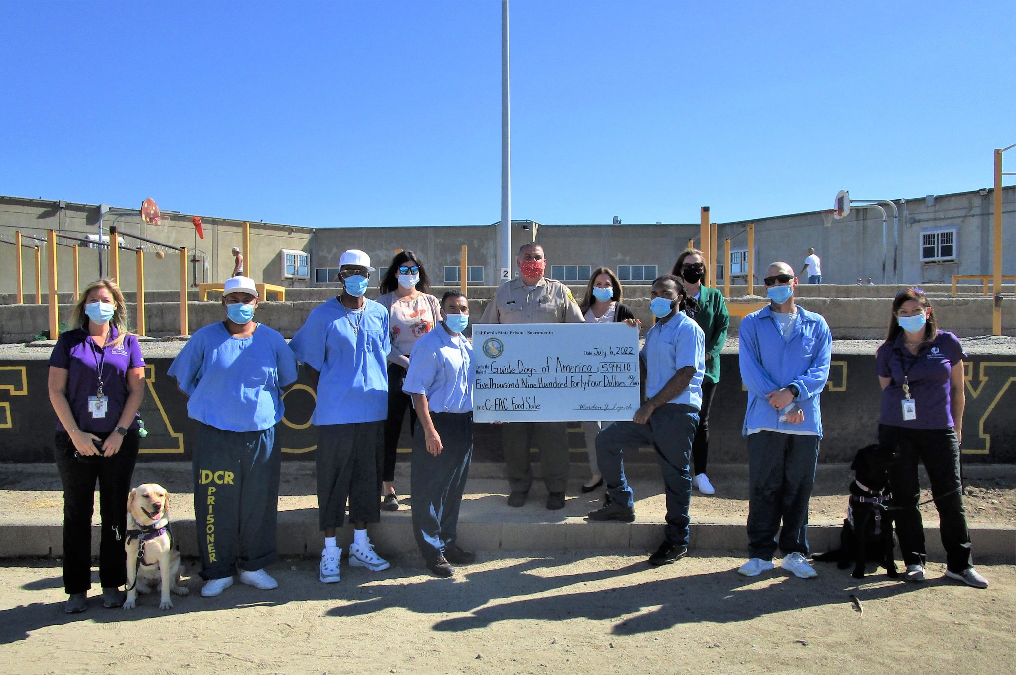 CSP-Sacramento donates $6k to guide dogs group