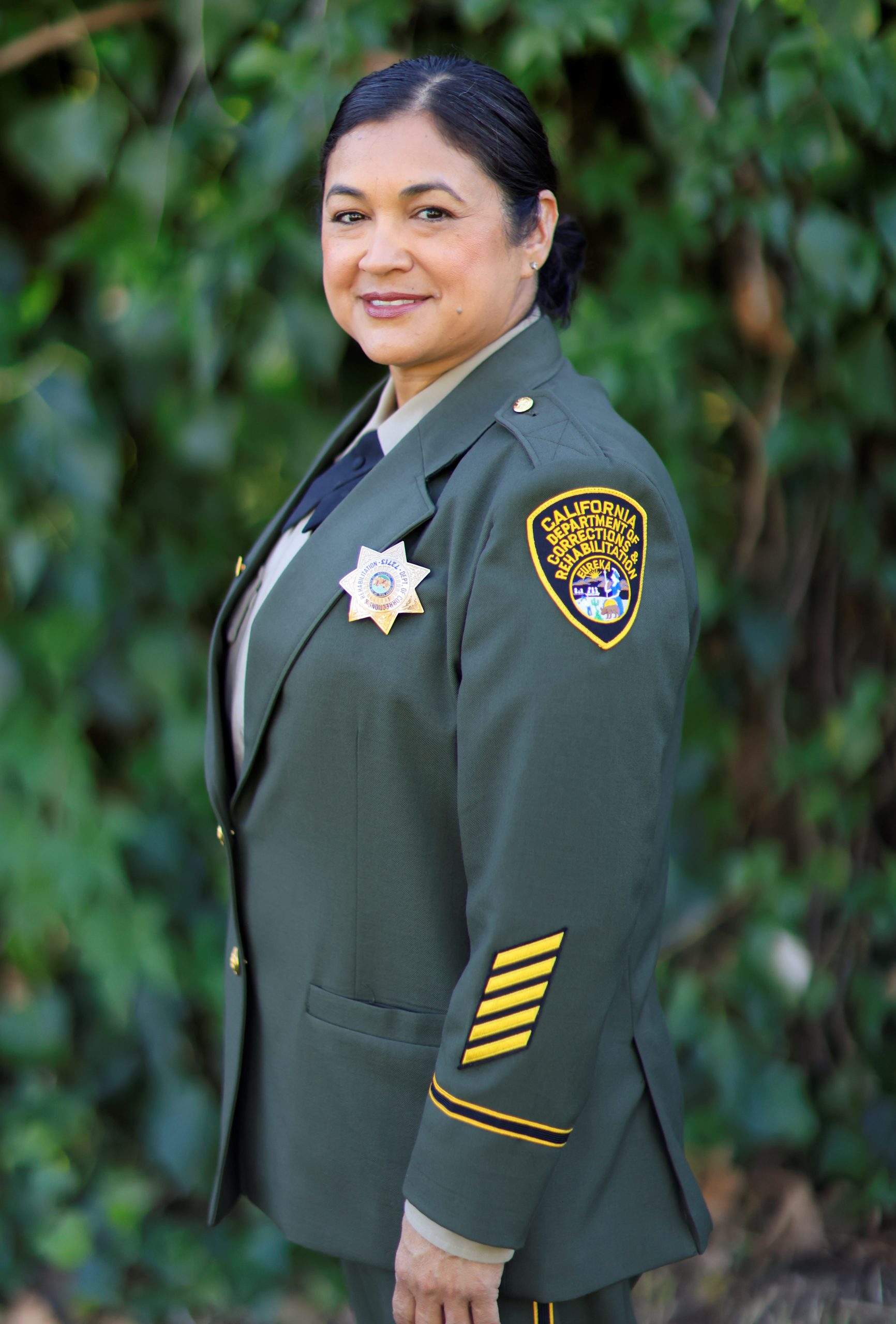 In uniform, Lopez represents at Peace Officer Memorial Run