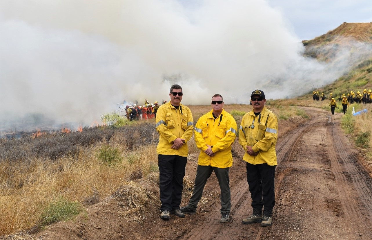 SCC camp hand crews training with outside agencies