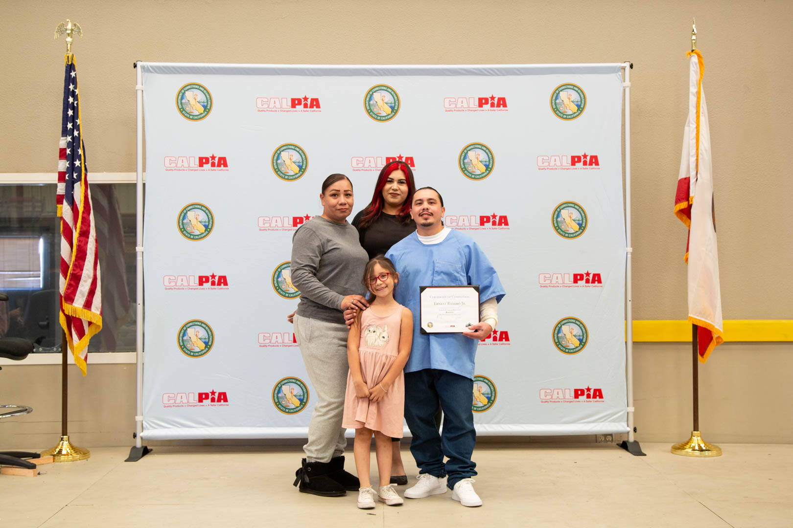 CALPIA holds Construction Trades graduation