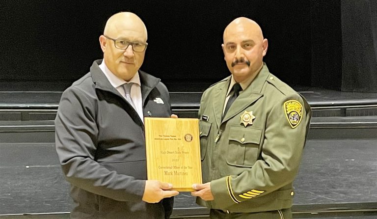 HDSP officer honored by American Legion - Inside CDCR