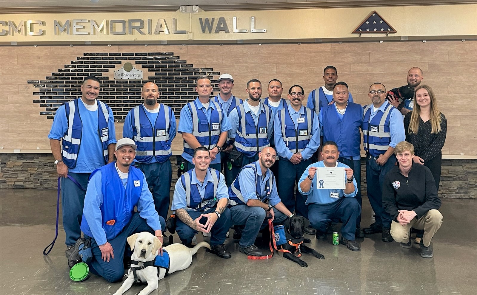 California Men's Colony hosts New Life K-9 graduation