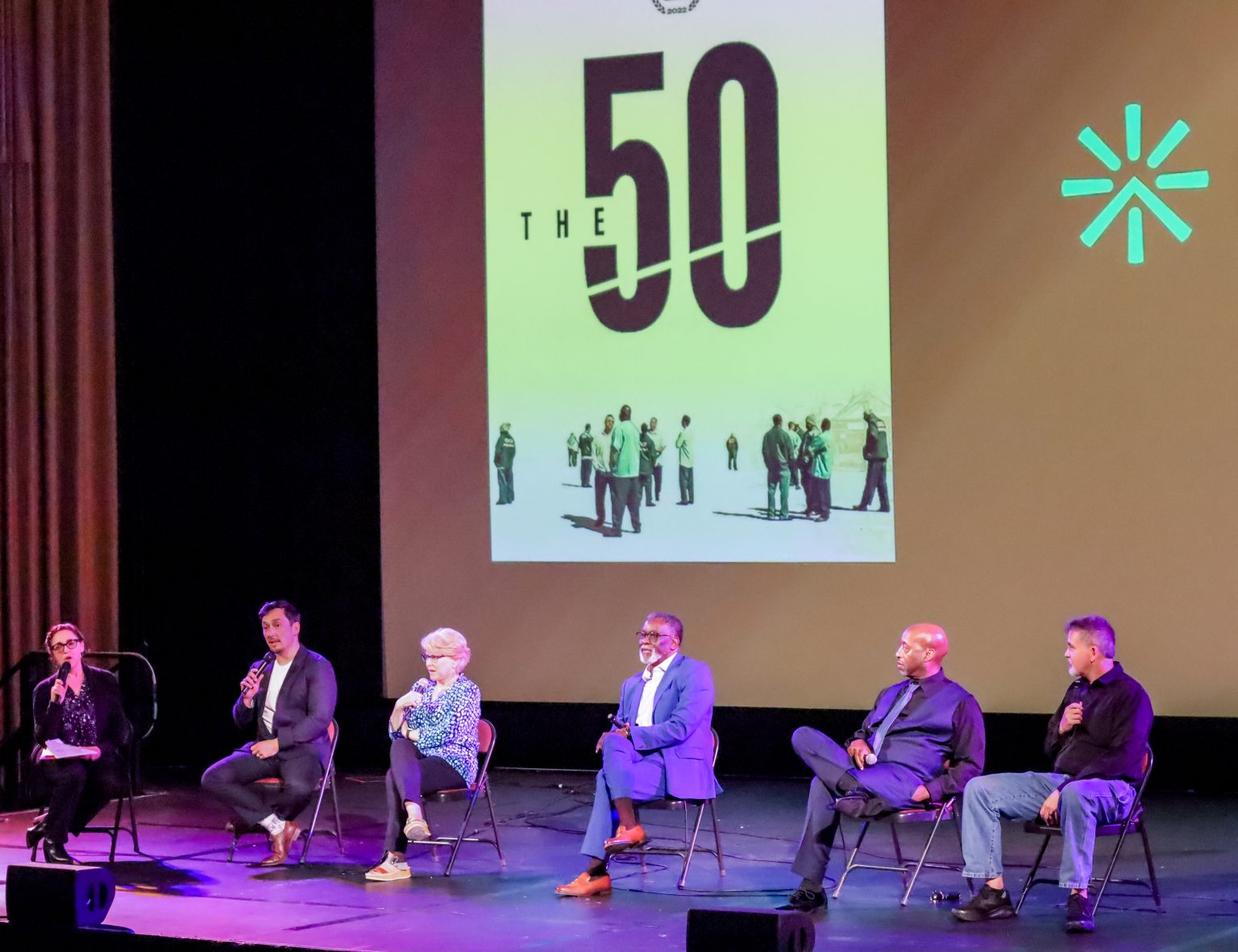 Screening 'The 50' celebrated inside, outside walls