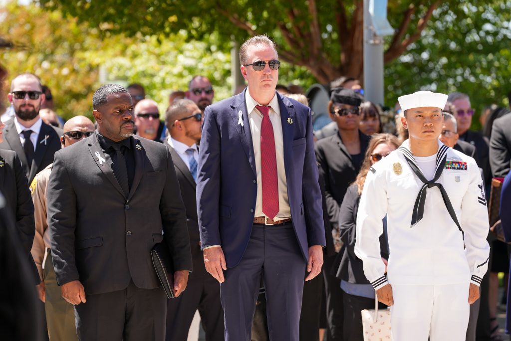 Memorial service for Parole Agent Joshua Byrd