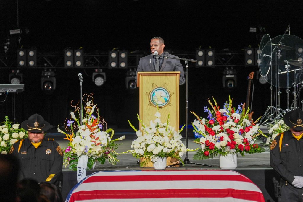 Memorial service for Parole Agent Joshua Byrd