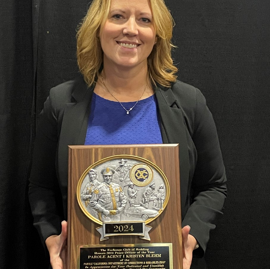 Parole Agent Kristen Blehm named Peace Officer of Year
