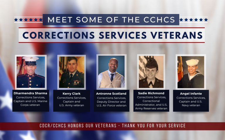 Meet veterans in CCHCS Corrections Services - Inside CDCR