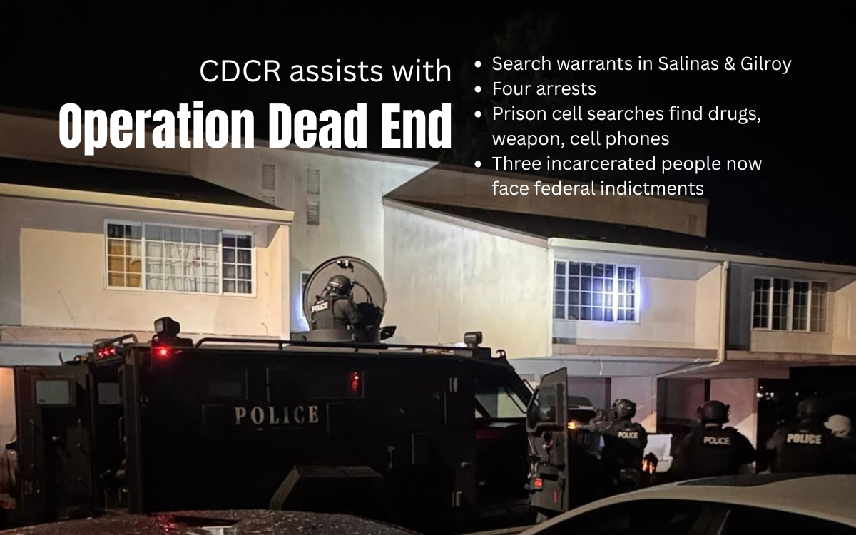 CDCR joins other law agencies to target gang operation