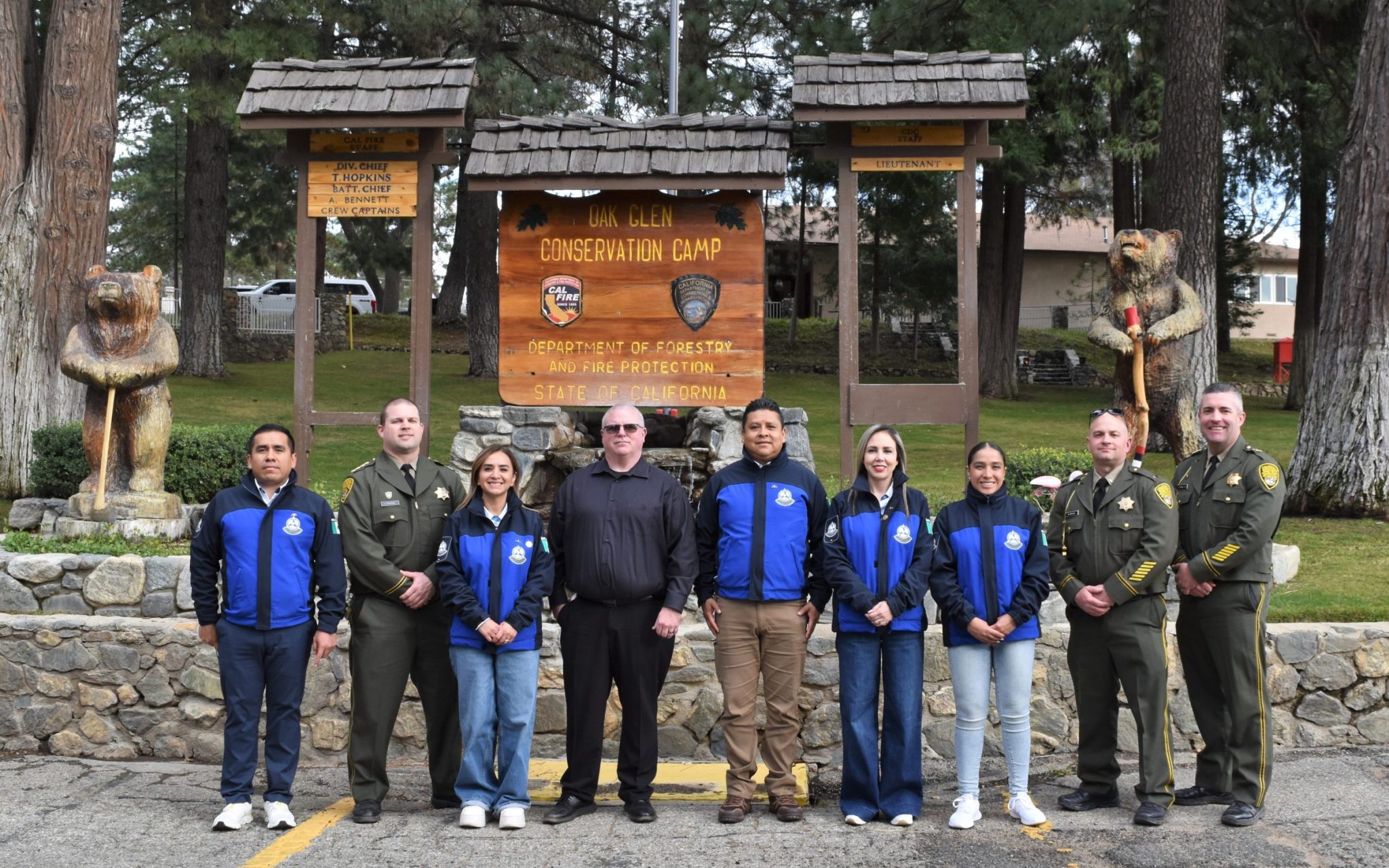 Mexico prison staff tour Oak Glen Conservation Camp - Inside CDCR