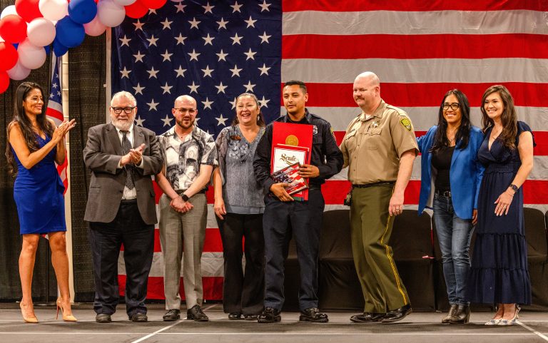 LAC acting Fire Captain Diaz honored for saving child's life - Inside CDCR