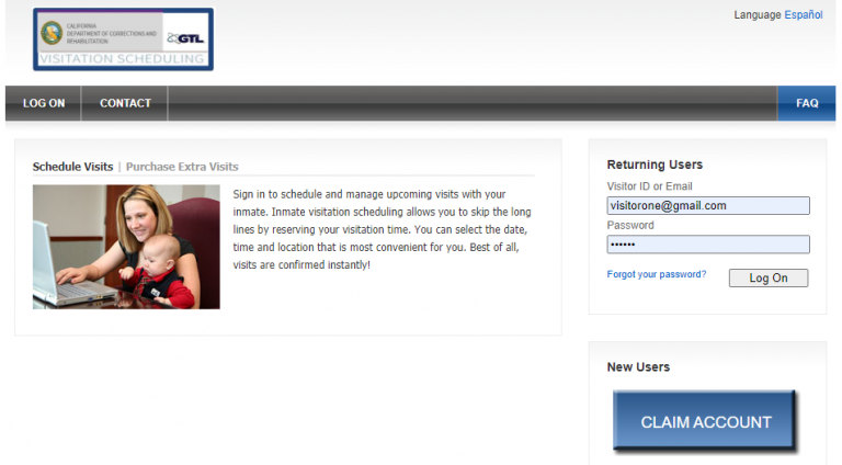 How to Schedule a Visit Using Visitation Scheduling Application (VSA ...